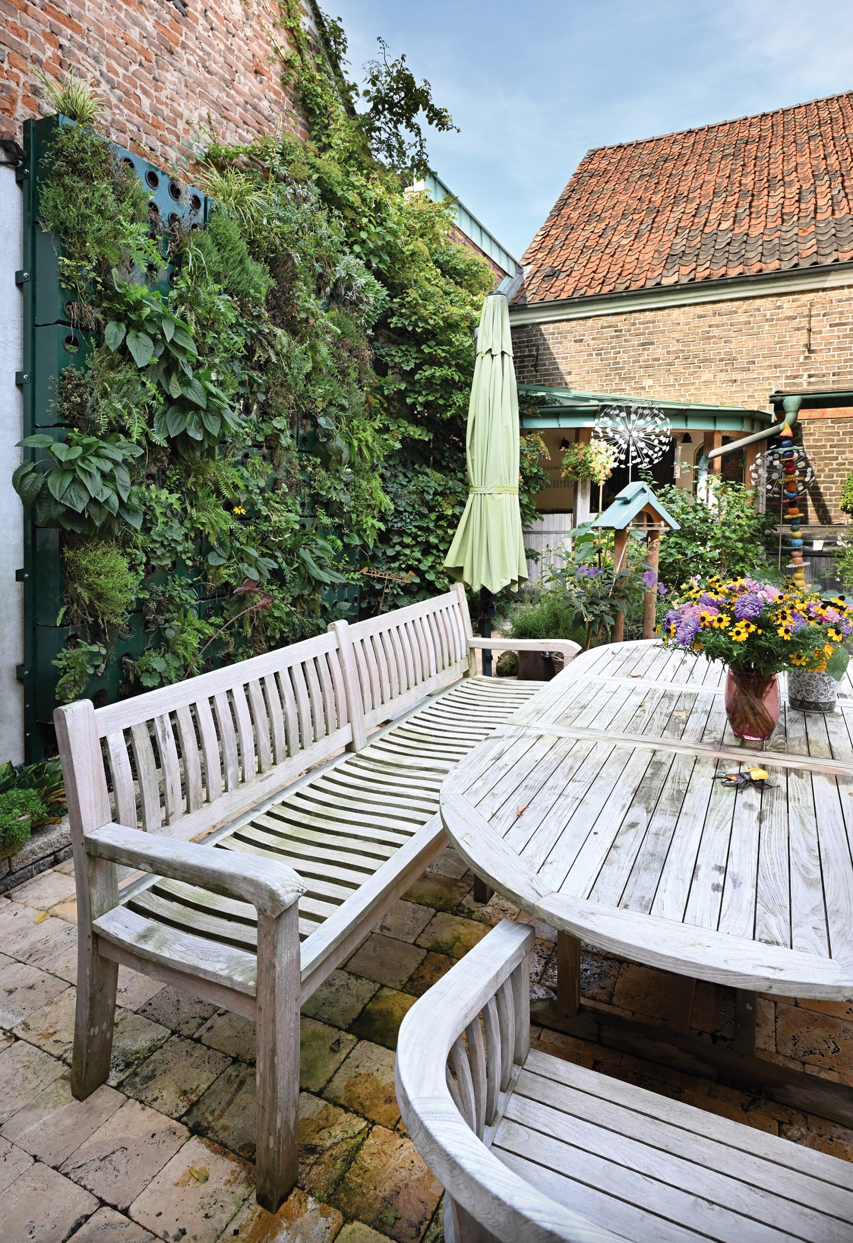 Grüne Aussichten im Innenhof